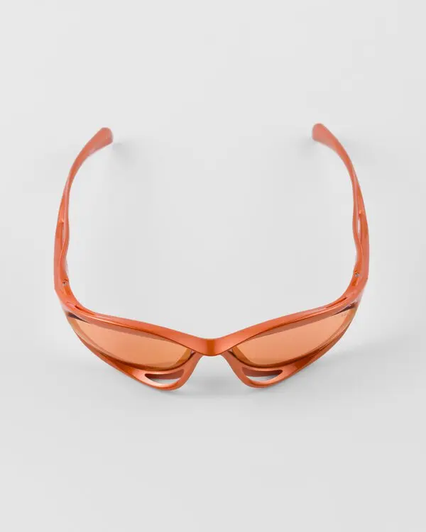 Prada Morph Sunglasses - Orange/Flash Lenses | Editorialist